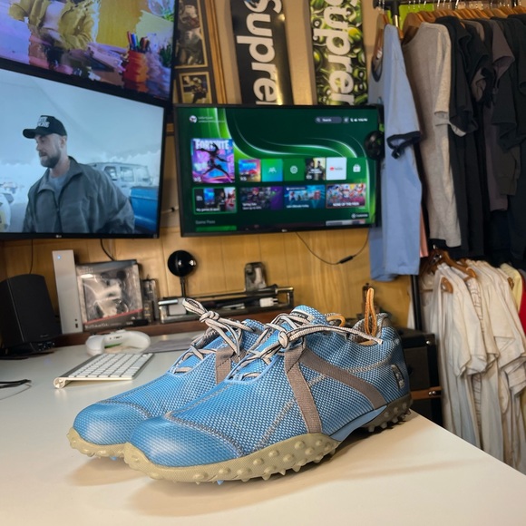 FootJoy | Shoes | Footjoy Spikeless Golf Shoes Blue Gray 55239 Lace Up ...